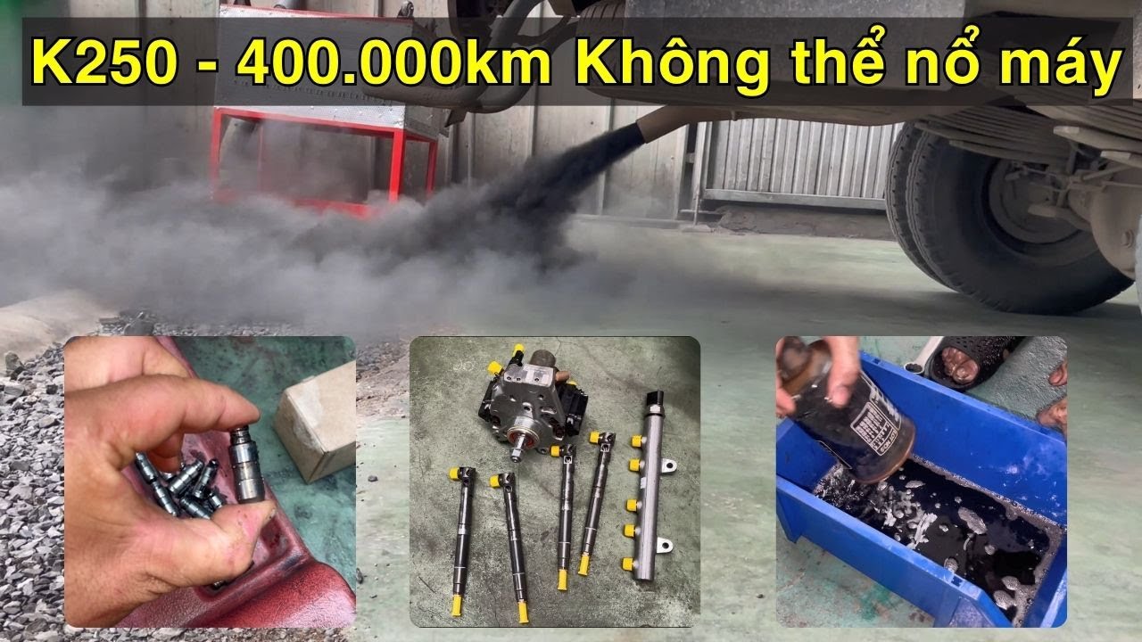 K250 440.000km - Không Thể Nổ Máy - Động Cơ Kêu Tài Xế Không Dám chạy ...
