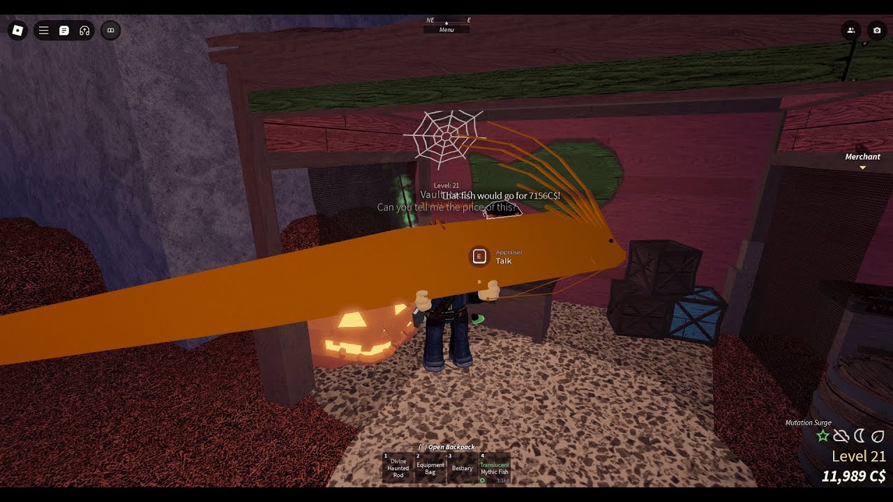 Roblox [🎃] Fisch MOST expensive inventory haul in the hole game! # ...