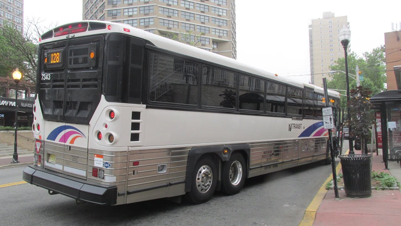 NJT MCI D4500CT CNG #7343 on the 128 to New York (Inside) in HD - YouTube