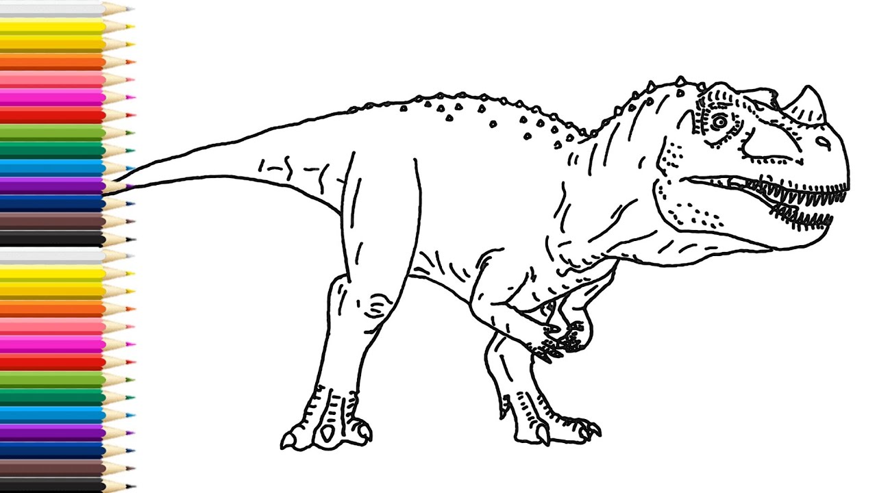 How to draw Ceratosaurus from JW Evolution - YouTube