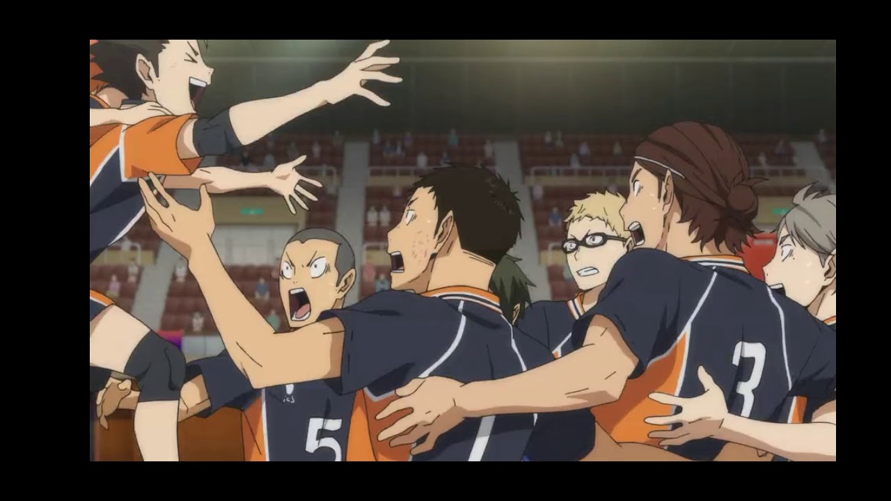 Karasuno group hug - Haikyuu!! - YouTube