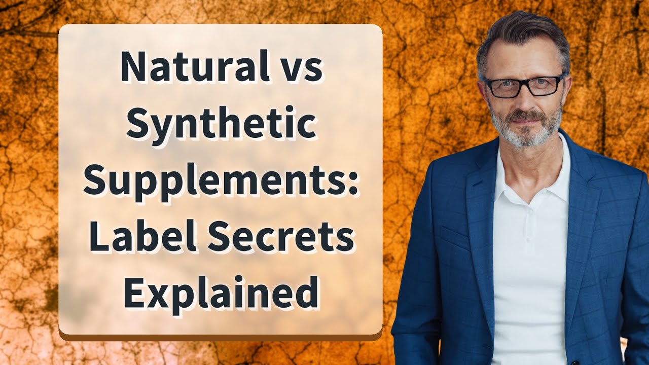Natural vs Synthetic Supplements: Label Secrets Explained - YouTube