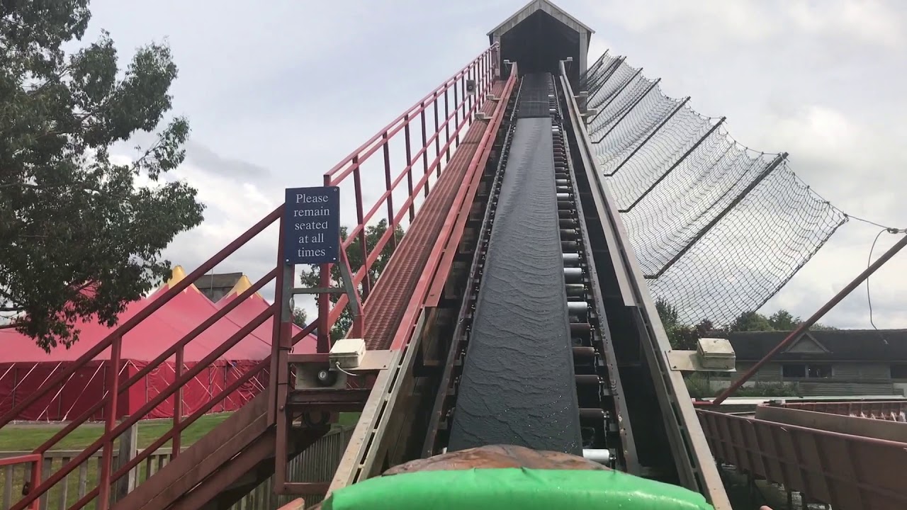 Tidal Wave Log Flume POV - Crealy Theme Park - YouTube