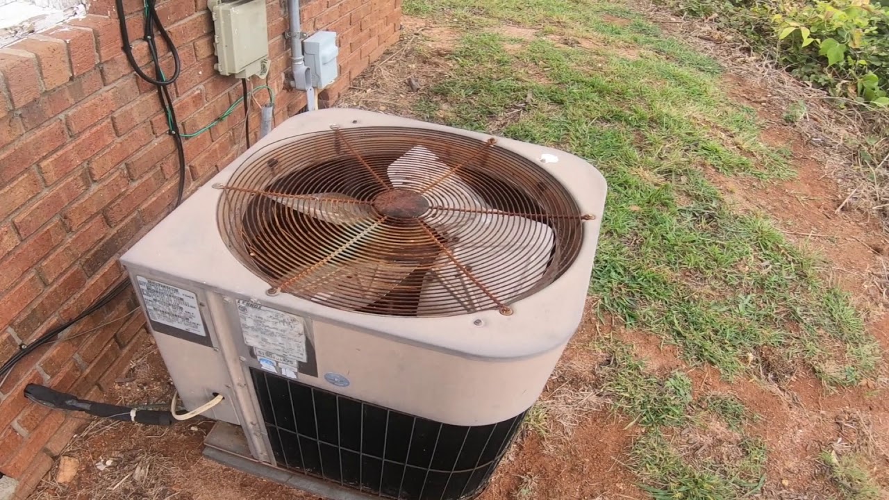 1990 Lennox air-conditioner at a vacant house - YouTube
