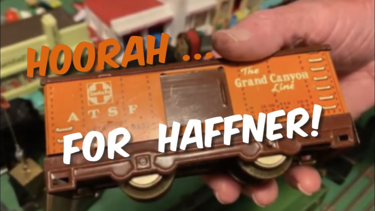 HOORAH FOR HAFFNER Colorful Tinplate Train plus Lionel Prewar 225E ...