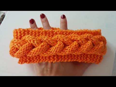 Örgülü Saç Bandı/ Cable Knitted Headband