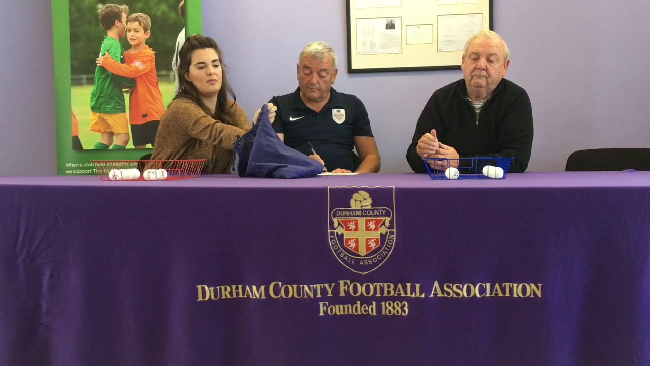 Durham FA Challenge Cup 2019/20 - First Round Draw - YouTube