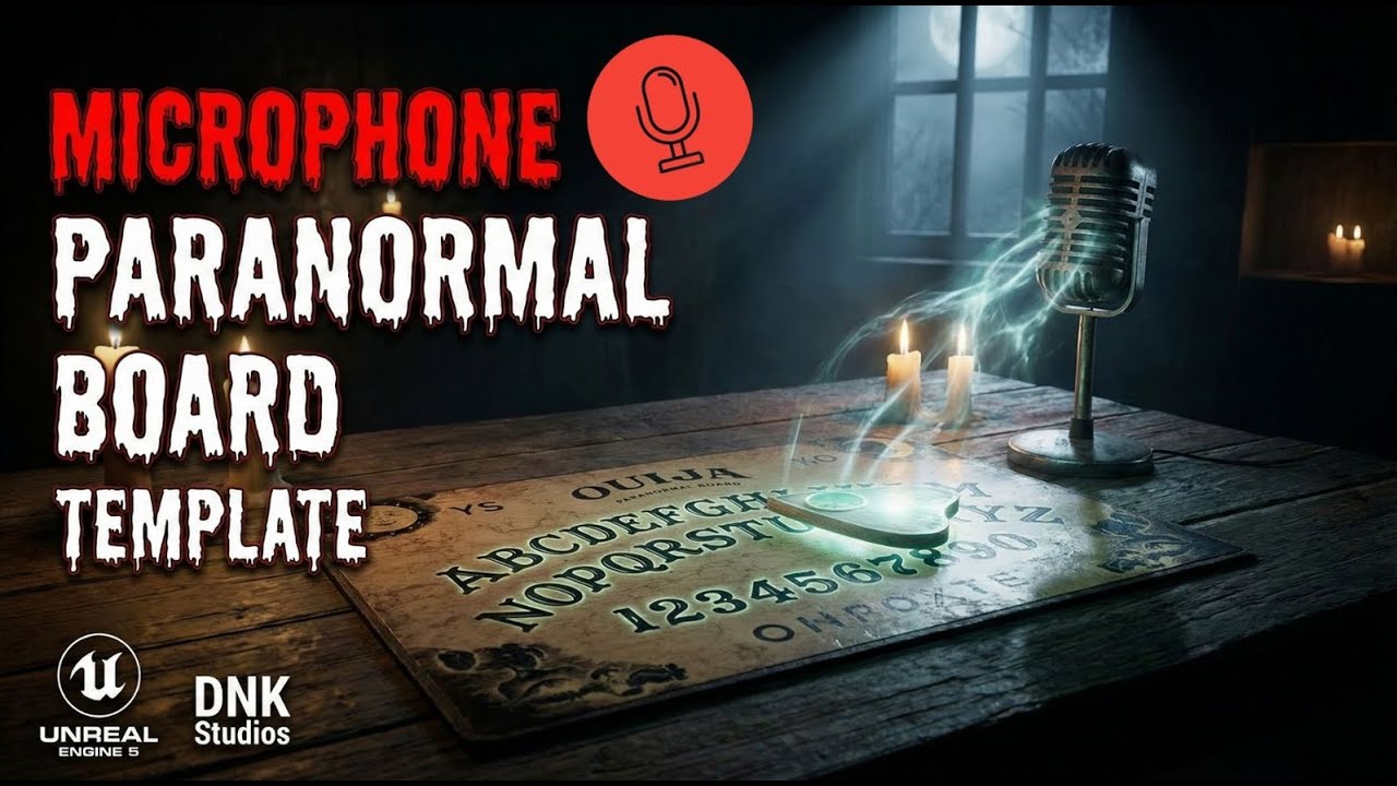 Microphone Paranormal Board Template for Unreal Engine 5 | Make Your ...