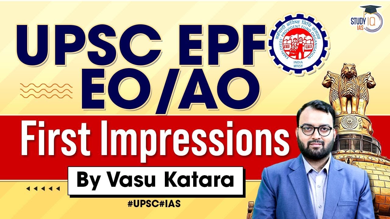 First Impressions on UPSC EPFO EO/AO Question Paper | Study IQ - YouTube