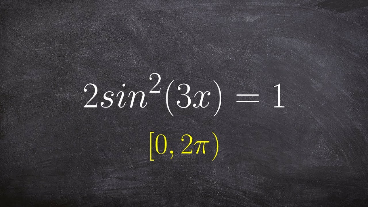 Solve the trigonometric equation with triple angle - YouTube