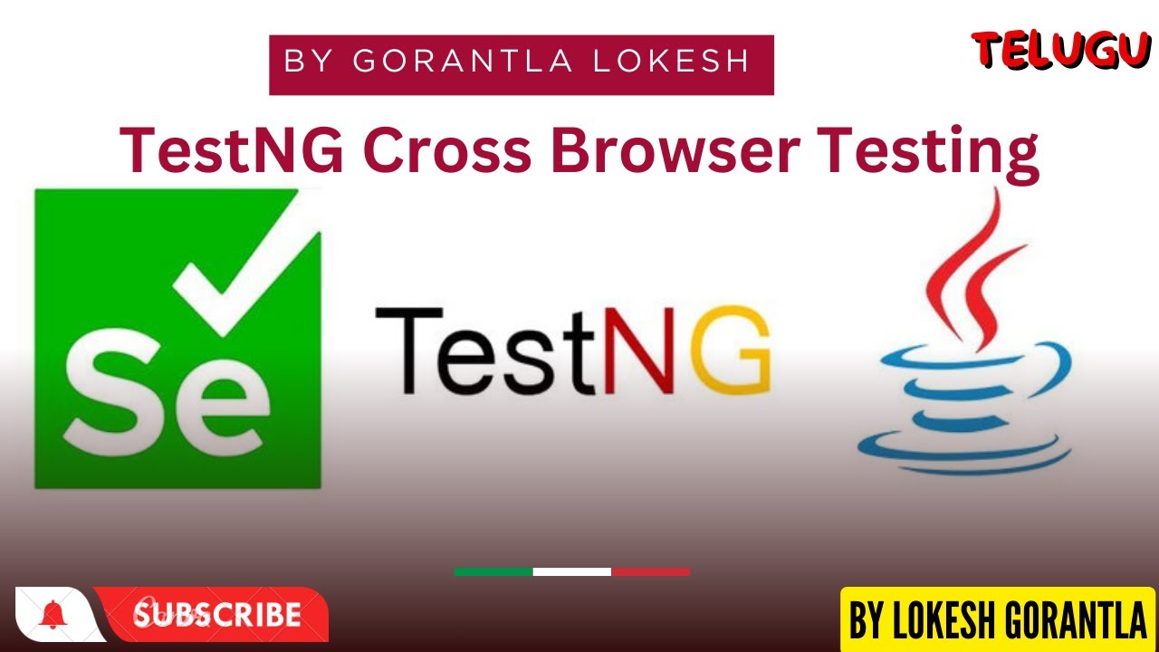 Part 13: TestNG - Cross Browser Testing | Java Selenium | Telugu - YouTube