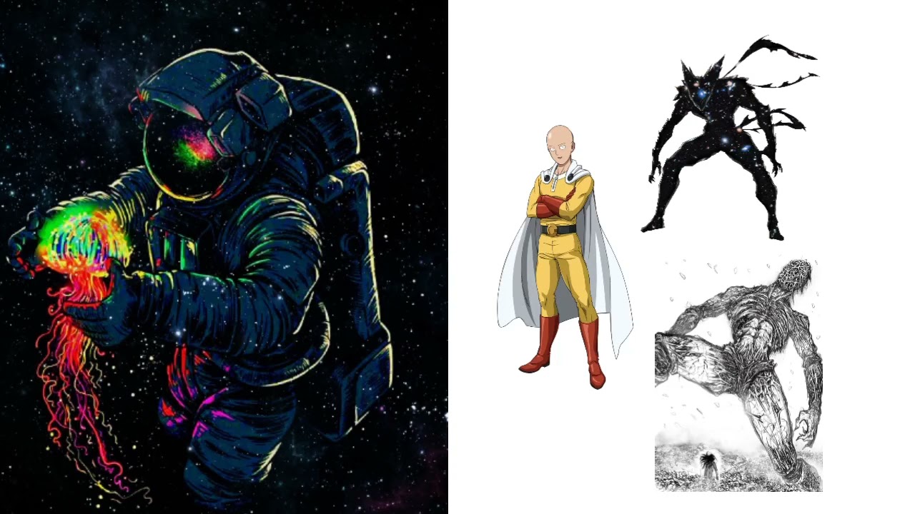 The Downstreamer vs Saitama,Cosmic Garou,God(OPM)@Geptigo - YouTube