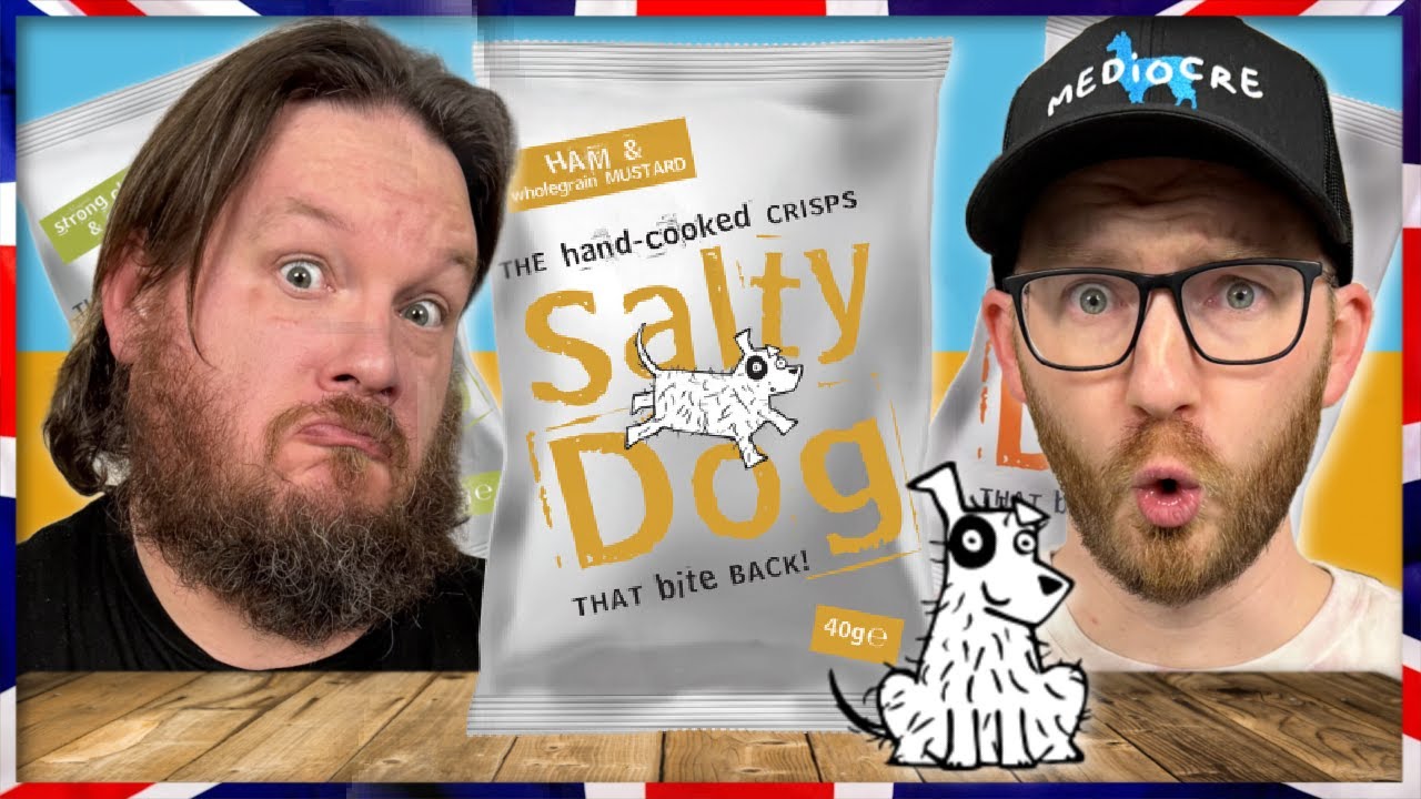 Americans Try EVERY FLAVOR of BRITISH Salty Dog Crisps!! - YouTube