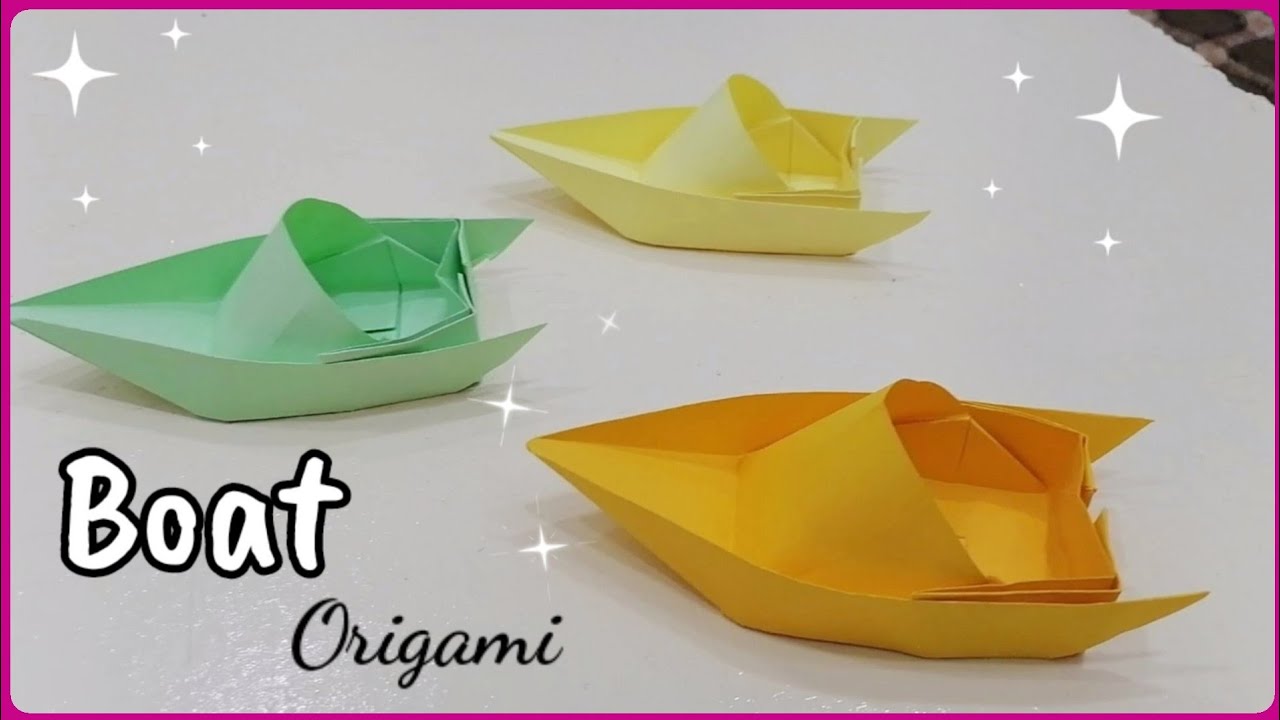 How to Make Easy Origami Speed Boat | Paper Boat | Paper Craft - YouTube