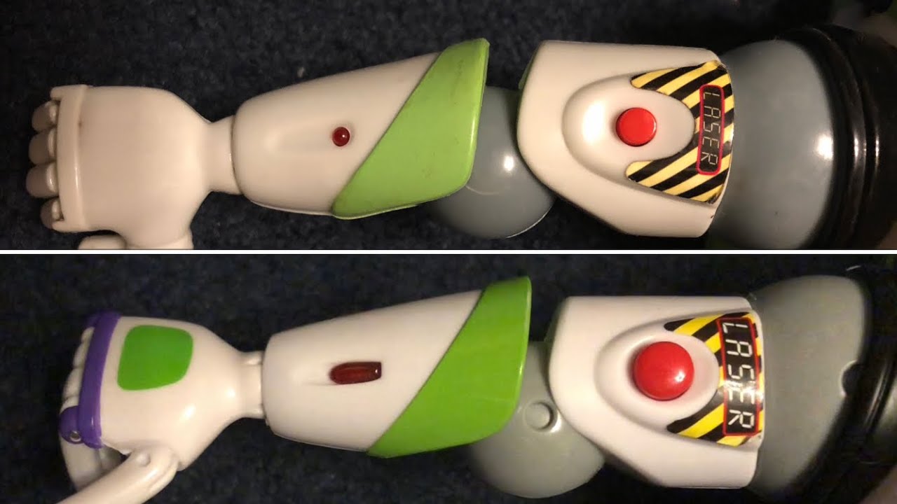 Buzz Lightyear lasers throughout the years - YouTube