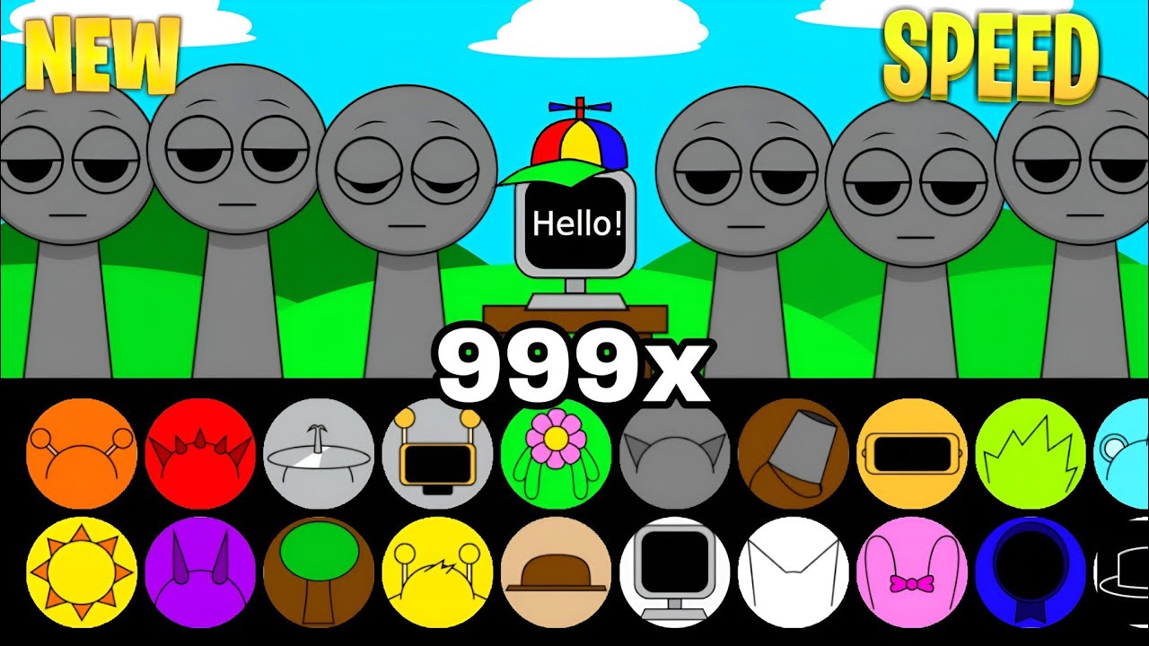 Incredibox Sprunki Music at 999x Speed! - YouTube