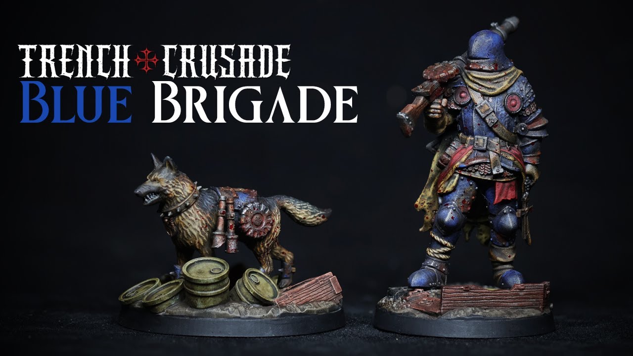 How to Speed Paint Trench Crusade New Antioch Blue Brigade Lewis and ...