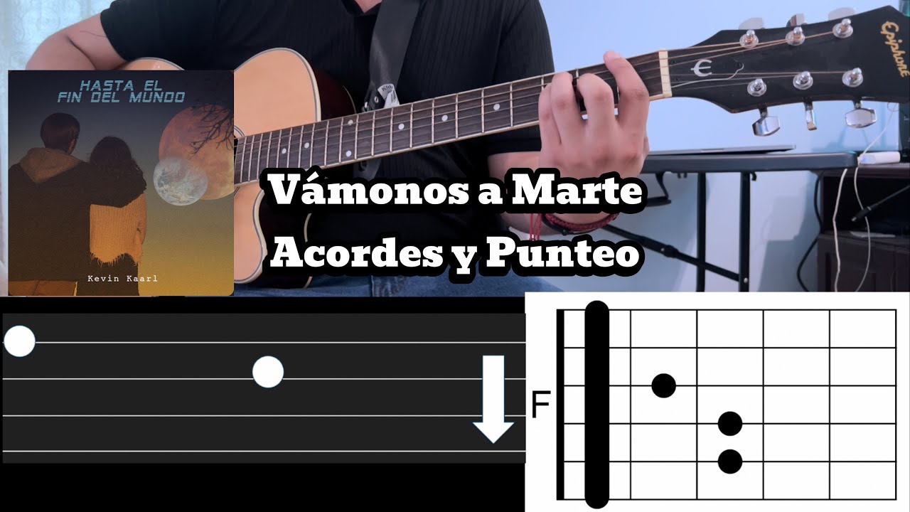 Cómo tocar Vámonos A Marte de Kevin Kaarl en Guitarra | Acordes y ...