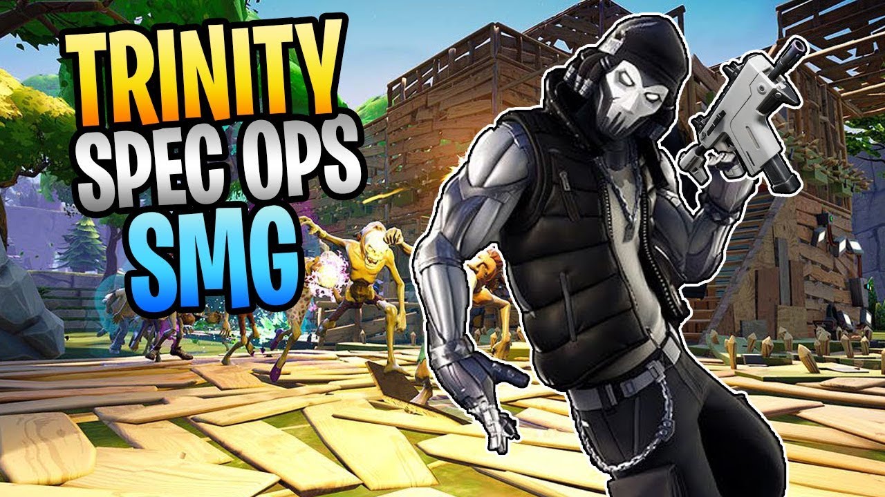 FORTNITE - Level 130 TRINITY Spec Ops SMG Save The World Gameplay - YouTube