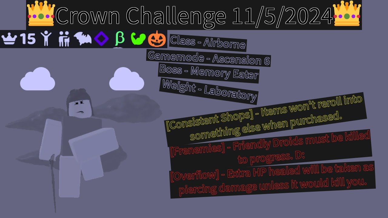 Crown Challenge 11/5/2024 - Randomly Generated Droids - YouTube