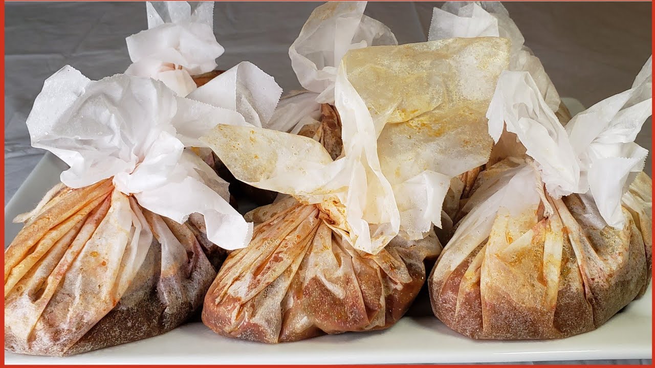 Mixiotes de pollo receta fácil y deliciosa - YouTube