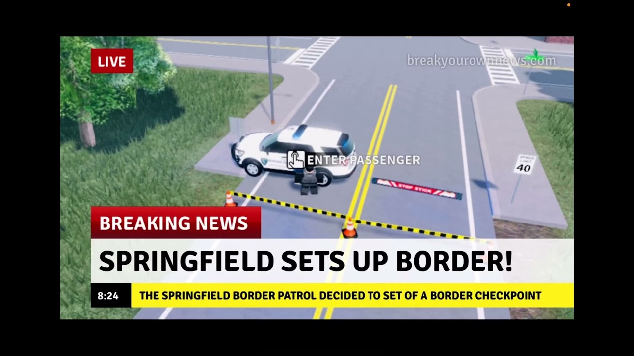 SPRINGFIELD SETS UP BORDER! (Roblox erlc) - YouTube