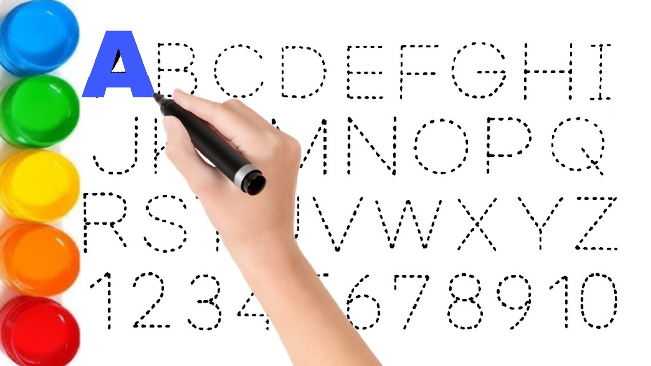 ABCDEFGHIJKLMNOPQRSTUVWXYZ , Easy Draw and Paint Alphabet A to Z ...