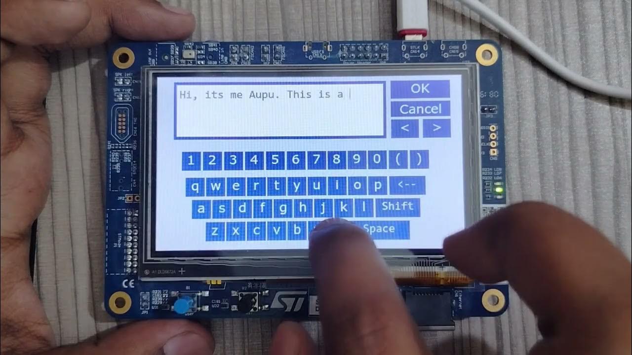 Keyboard design for stm32h7 using touchgfx - YouTube