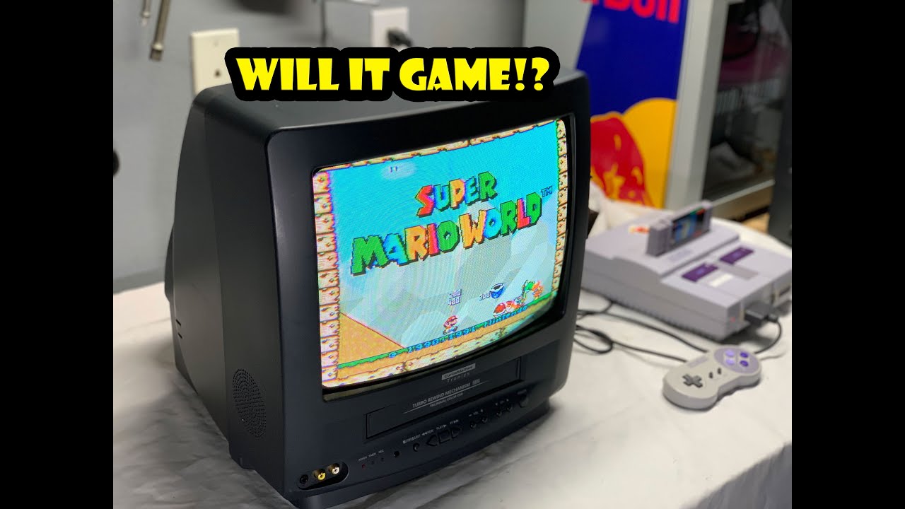 Curtis Mathes Tronics 13" TV/VCR combo. Will it game? - YouTube