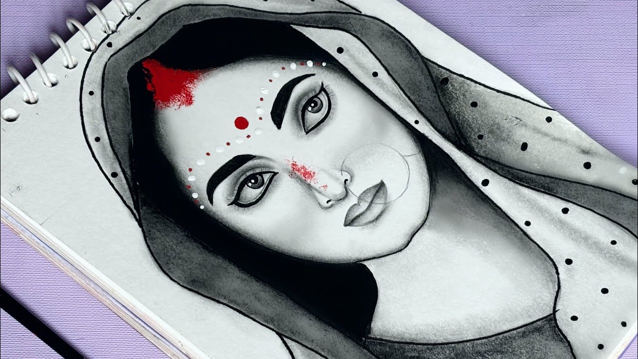 How to draw bengali bride step by step #sketch || Easy Art channel # ...