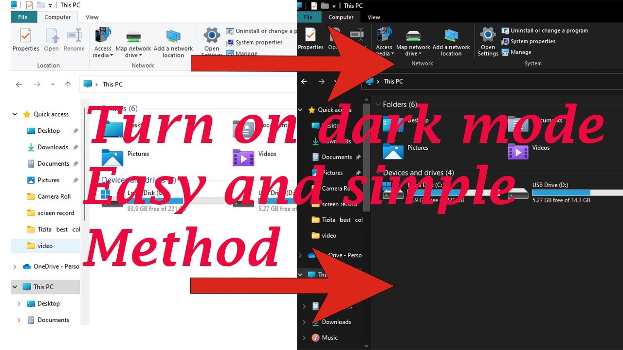 Windows 10 Dark Mode For All Apps | Which Version and How 2020 windows ...