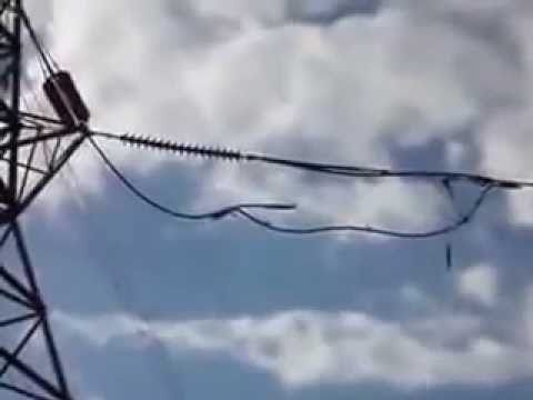 345KV Power line Explosion! - YouTube
