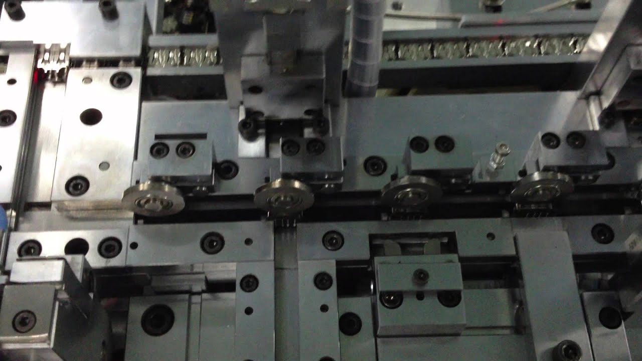 USB automated assembly machine - YouTube