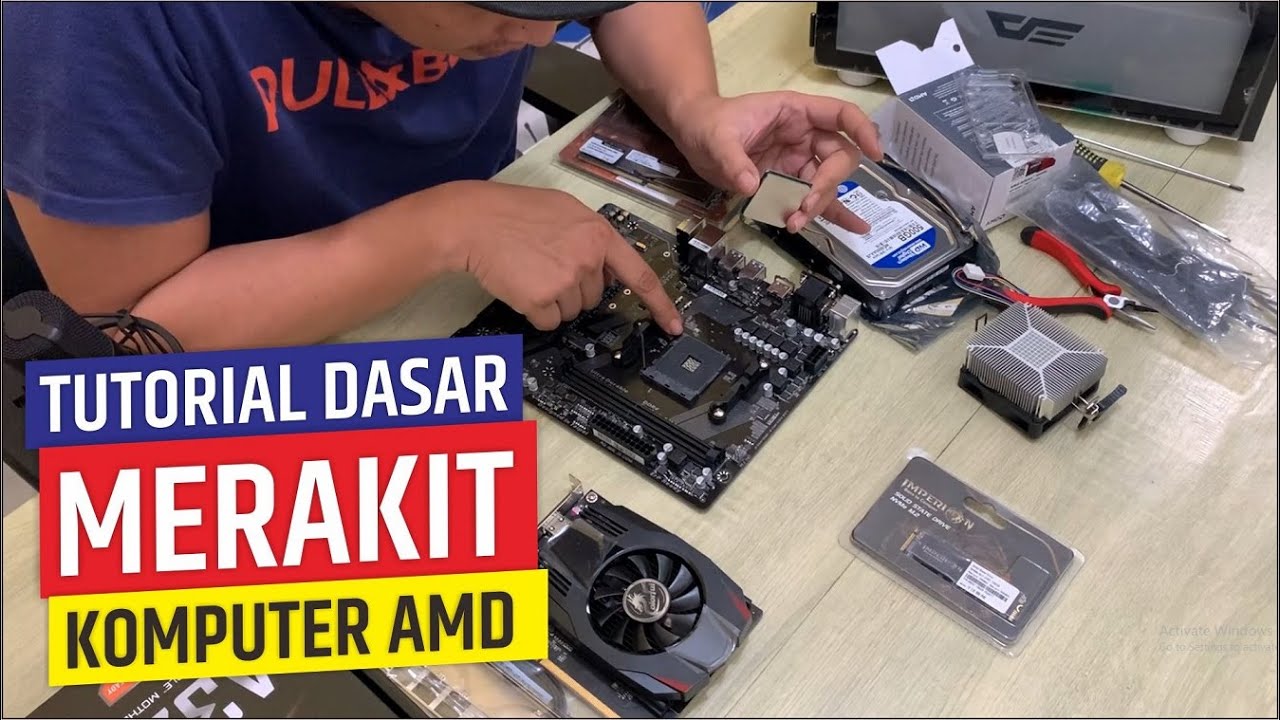 @304 tutorial dasar merakit komputer PC GAMING AMD | step by step - YouTube