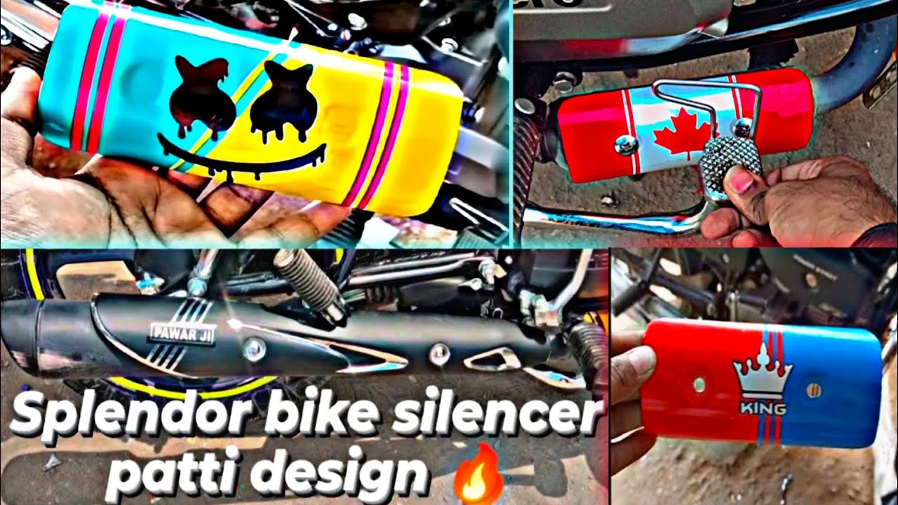 Splendor bike silencer Patti design | silencer cap top design my stayle ...