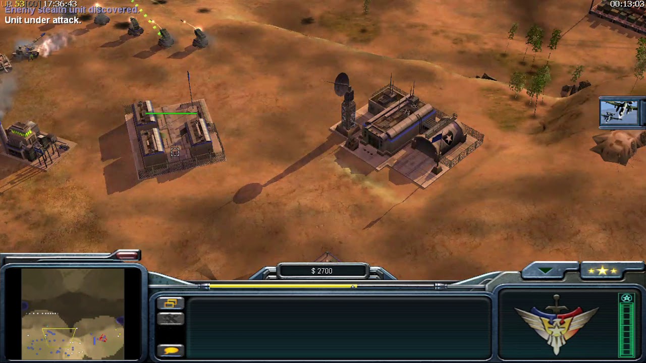 Command & Conquer Generals 1vs3 Brutal Army - YouTube