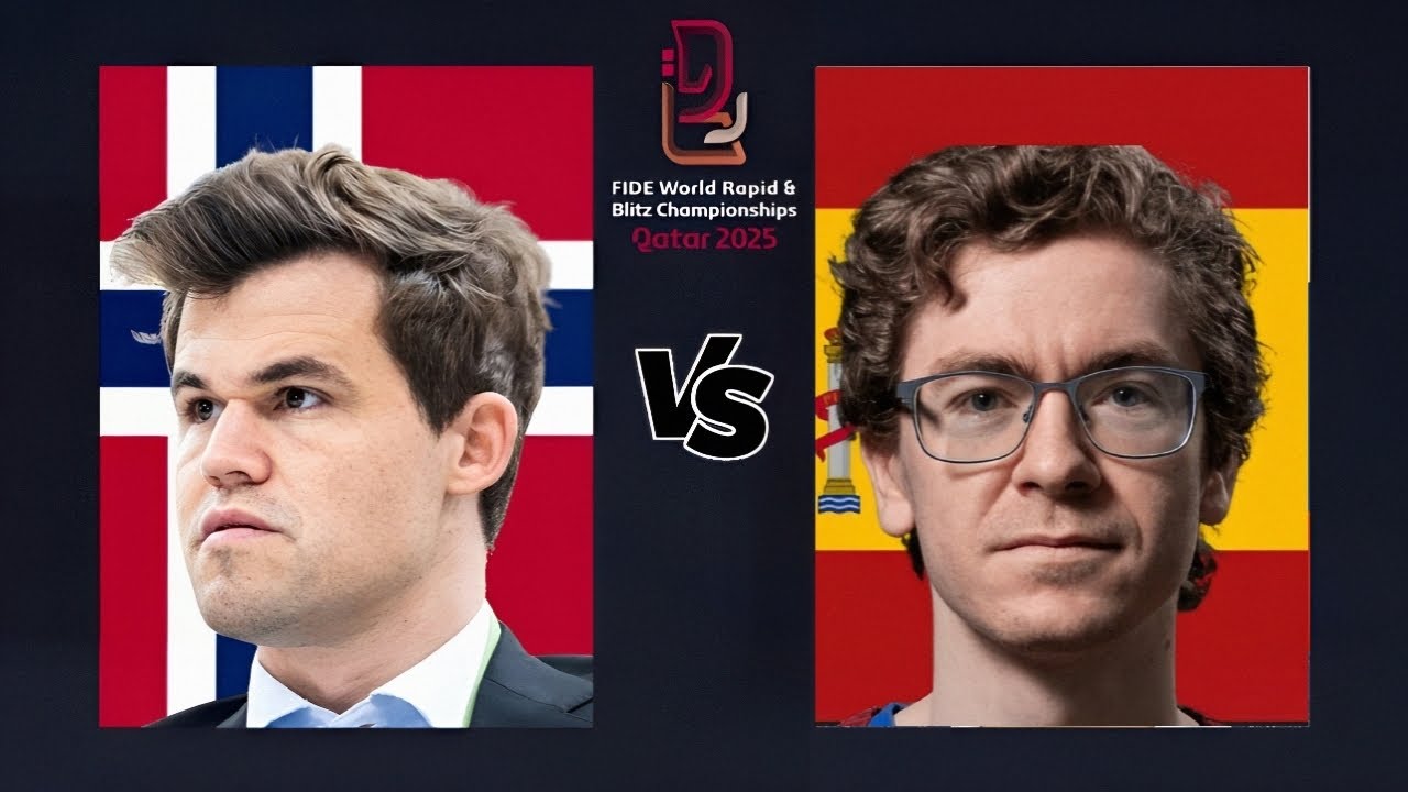 Magnus Carlsen vs David Anton | FIDE World Rapid Chess 2025 | chesscom ...