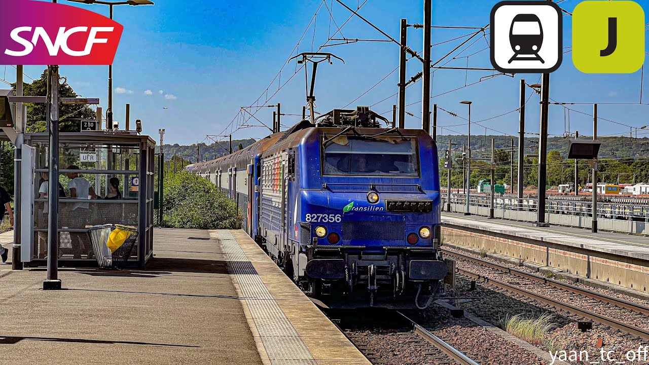 Les VB2N-BB27300 et Z50000-NAT de la ligne J du Transilien 4:32⚡️ - YouTube