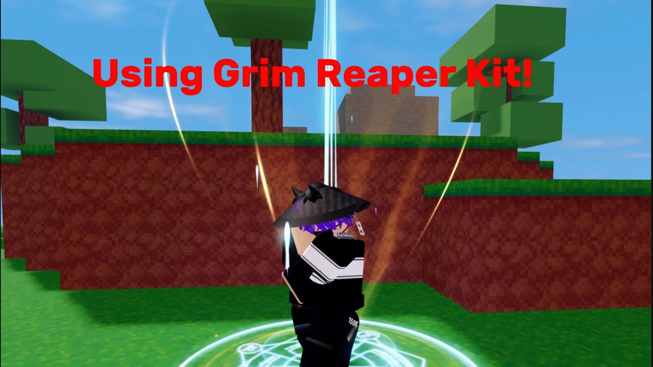 Using the grim reaper kit in duels! Roblox bedwars - YouTube
