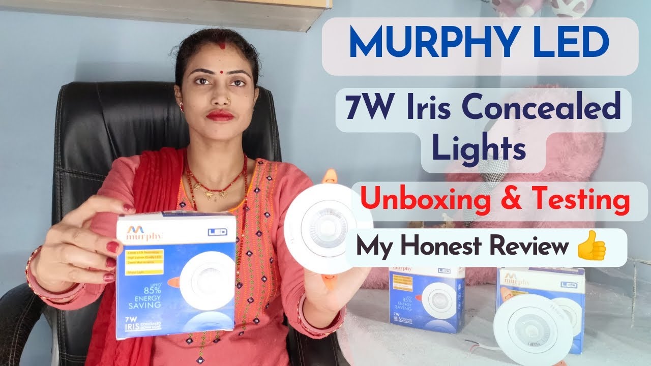 Murphy 7W IRIS Concealed LED Lights Unboxing & Review | Best Concealed ...