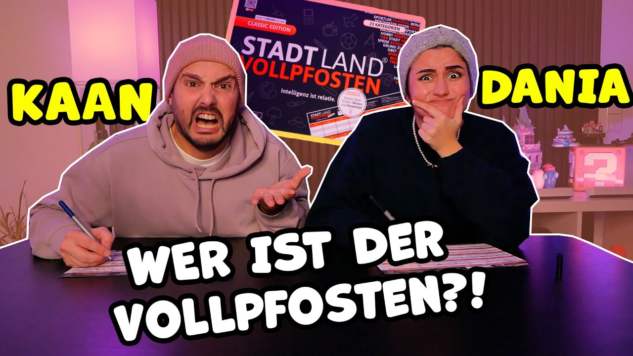 Kaan Vs Dania Stadt Land Vollpfosten Challenge Wer Ist Dümmer