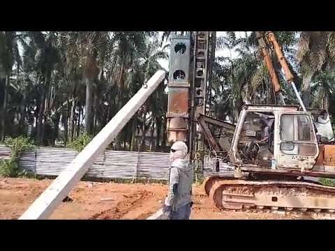 Foundations Pilling RC pile 150mm - YouTube