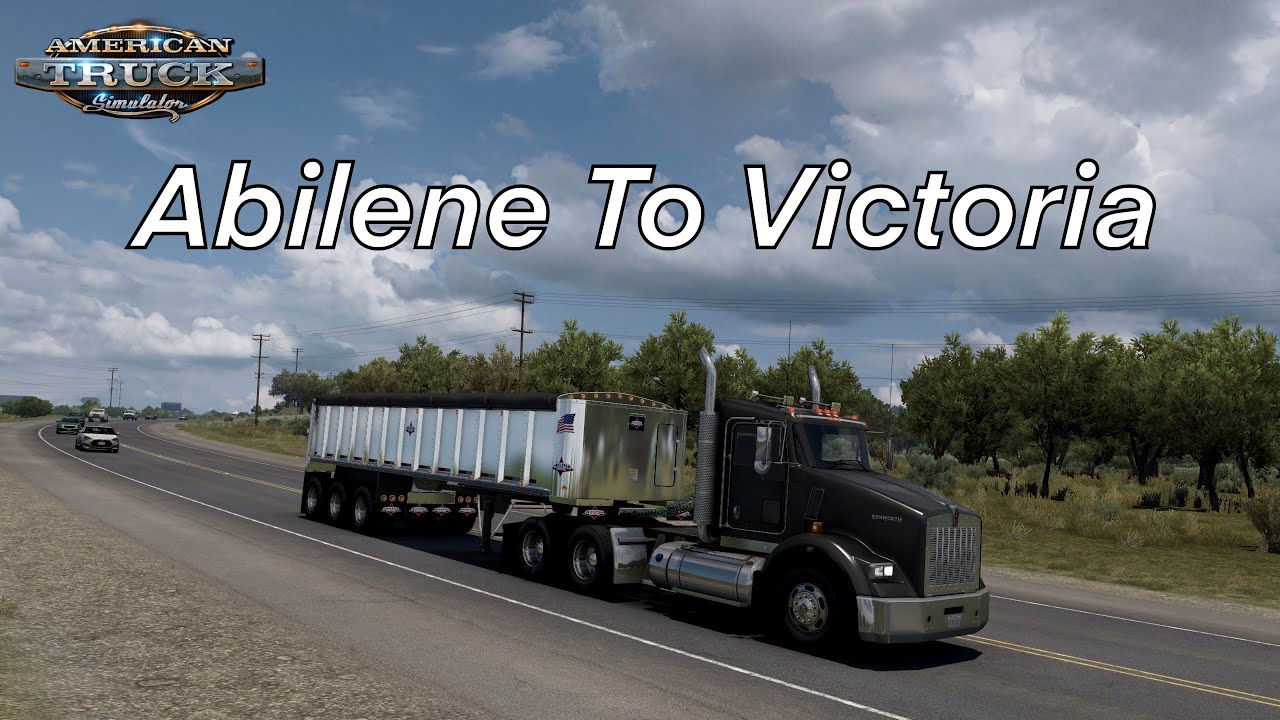 ATS - Kenworth T800 delivering limestone across Texas | Slav Jerry CAT ...