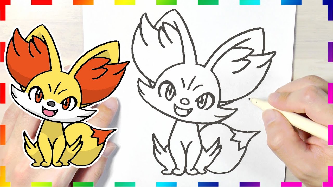 Fennekin | How to drawing : Generation 6 - YouTube