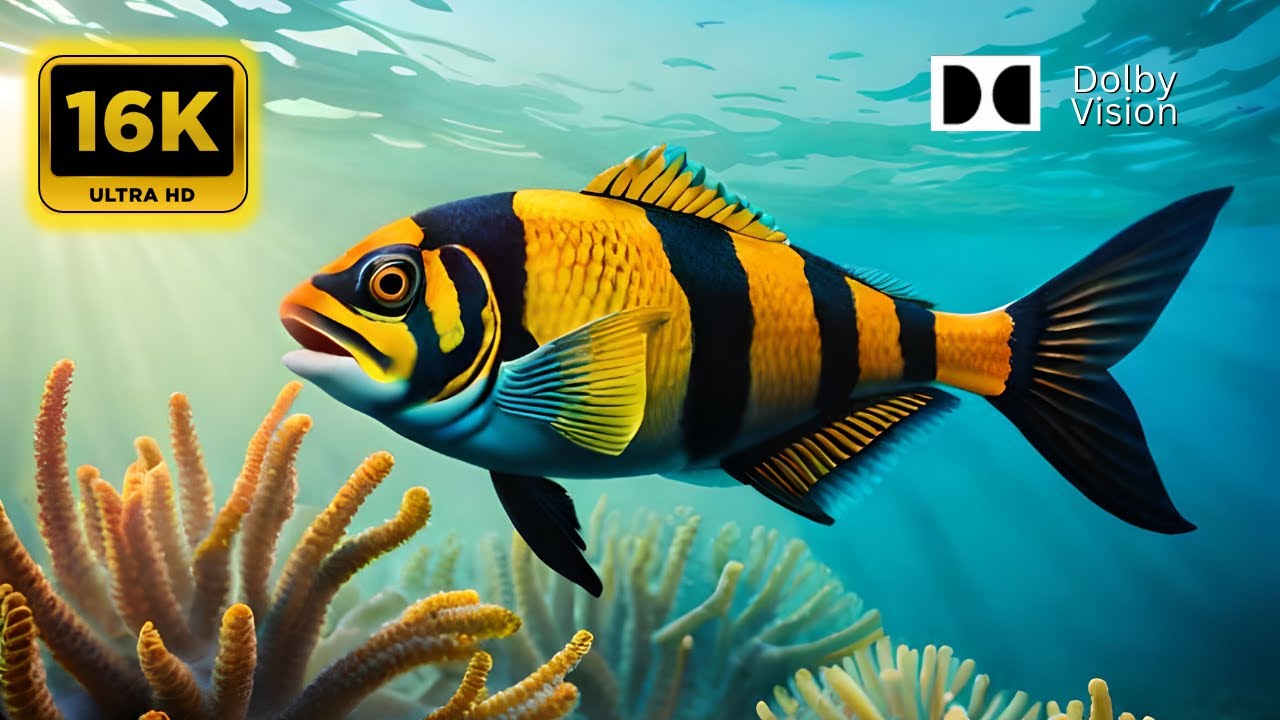 16k HDR 120fps Dolby Vision - The ocean in true colors 16k ultra HD ...