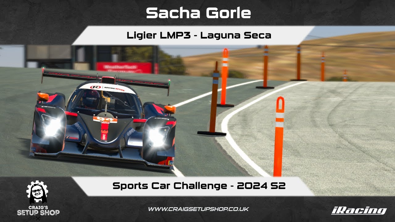 iRacing - 24S2 - Liger LMP3 - Sports Car Challenge - Laguna Seca - SG ...