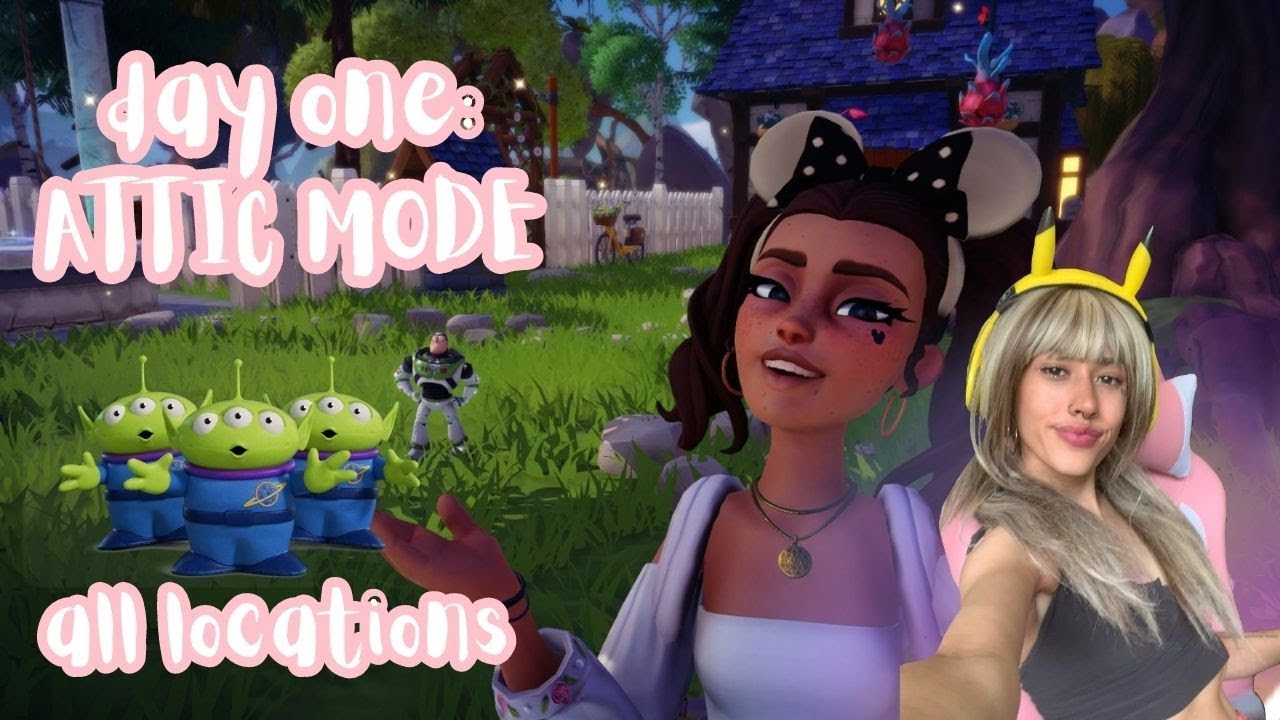 ATTIC MODE: ALL ALIEN LOCATIONS 🤍 Disney Dreamlight Valley - YouTube