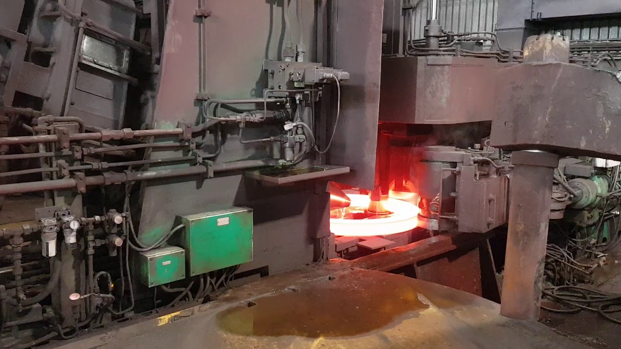 Wagner Mdl #: RAW 125/100-3000/600 Ring Rolling Machine - YouTube