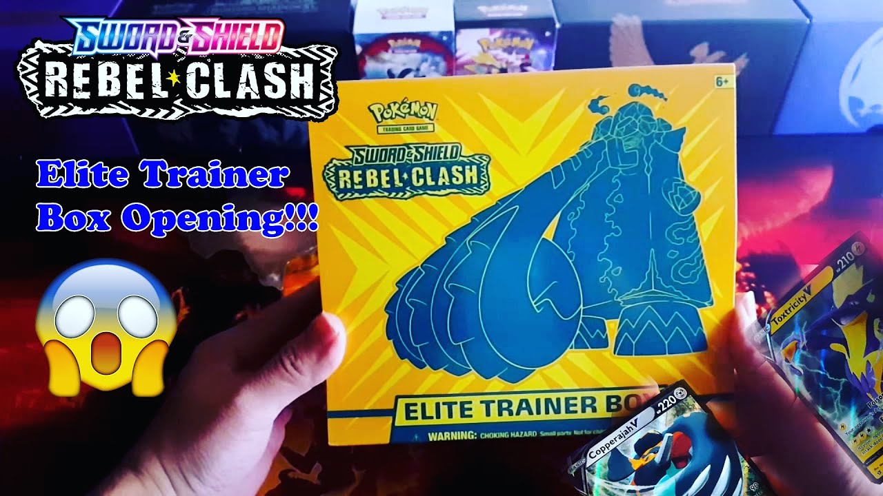 Pokemon Rebel Clash Elite Trainer Box Unboxing! - YouTube