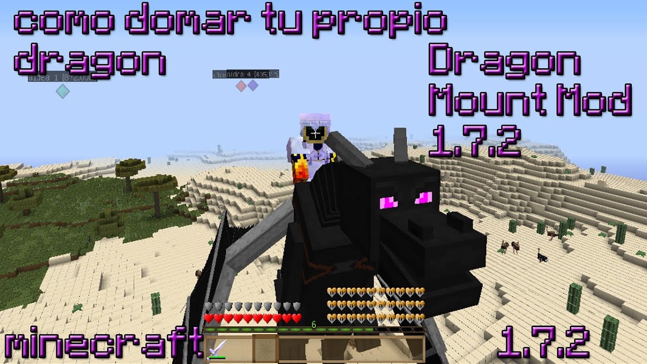 Como Domar Y Montar Tu Propio Dragon | Dragon Mount Mod | Minecraft 1.7 ...